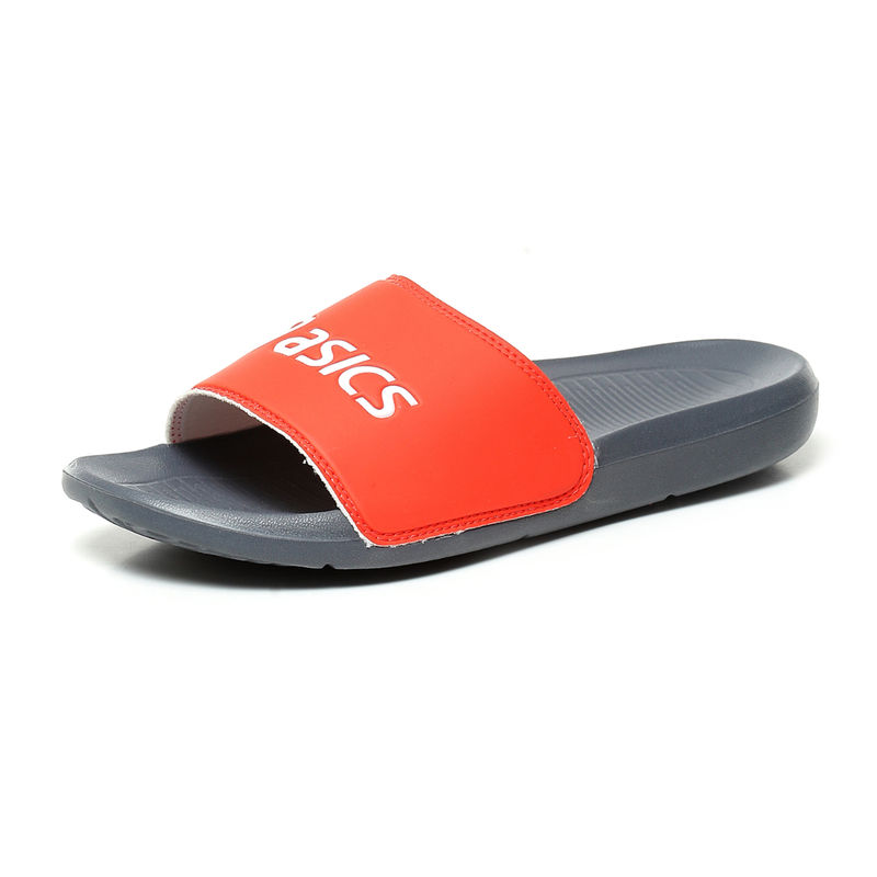 Buy ASICS AS003 Red & Grey Unisex Sliders Online