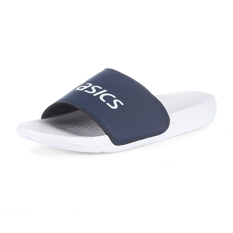 Buy ASICS AS003 Blue & White Unisex Sliders Online