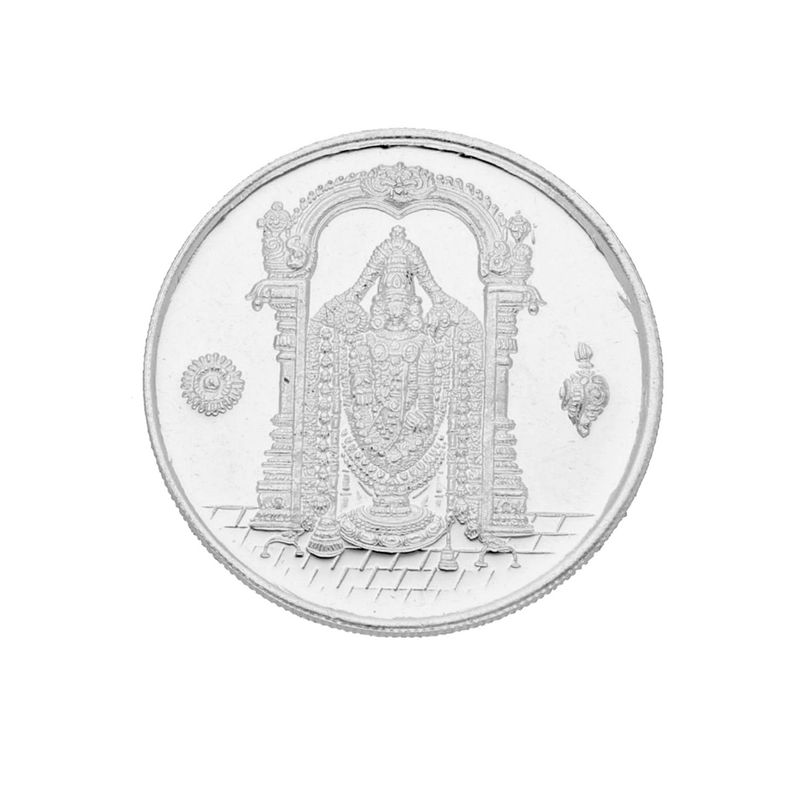 Buy Sri Jagdamba Pearls Balaji Silver Coin Online