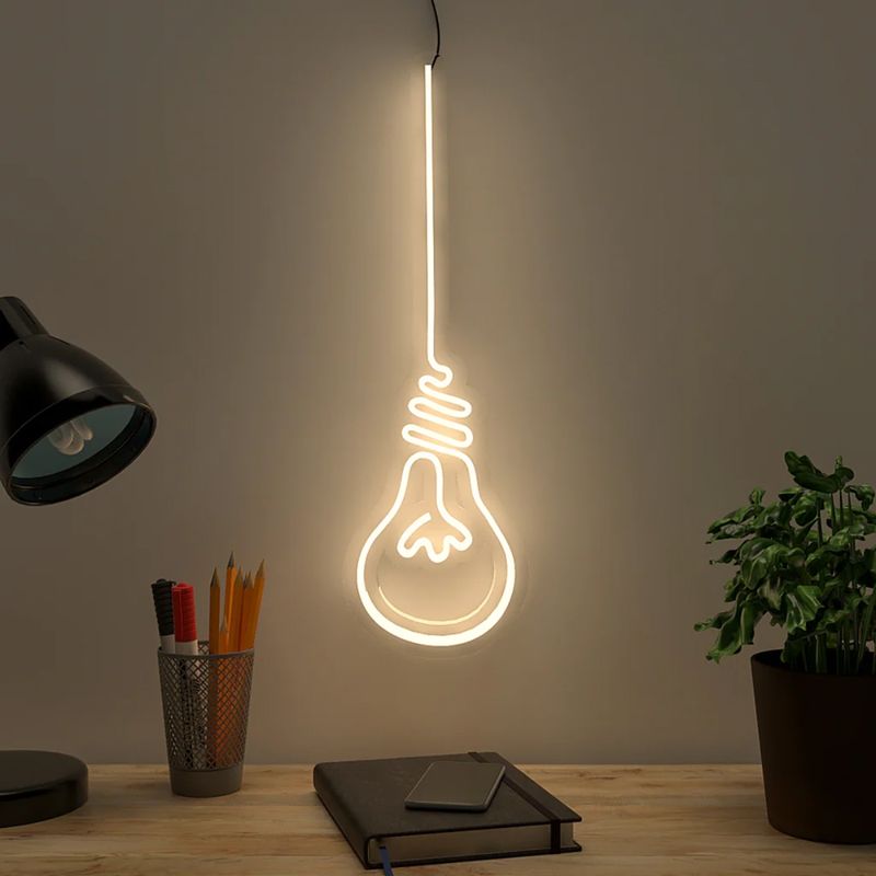 Buy WallMantra Hanging Bulb Warm Neon Light Online