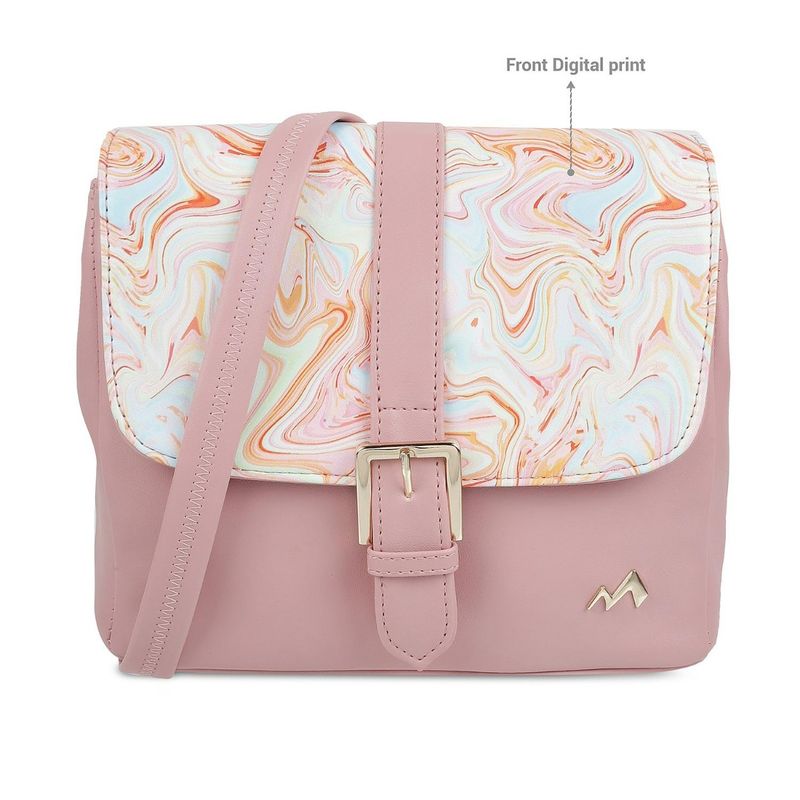 Buy Metro Peach Faux Leather Sling Bag (S) Online