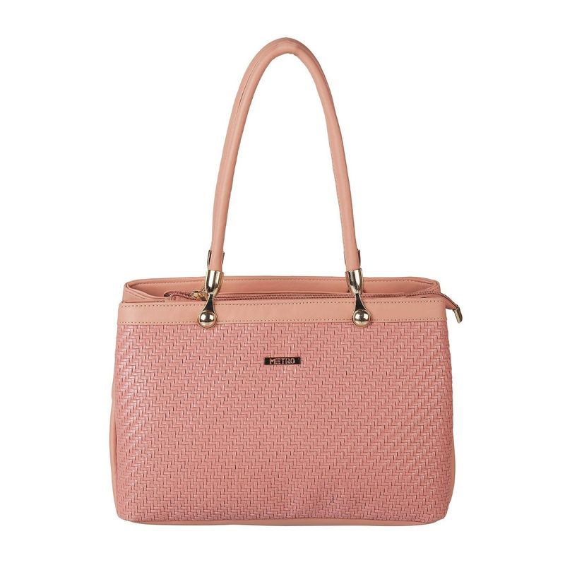 Buy Metro Peach Faux Leather Fashion Shoulder Bag (M) Online