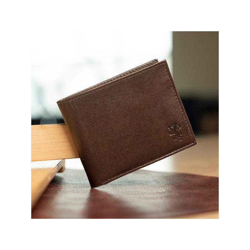 Buy Red Tape Men Brown Bifold Rfid Protected Leather Wallet Online