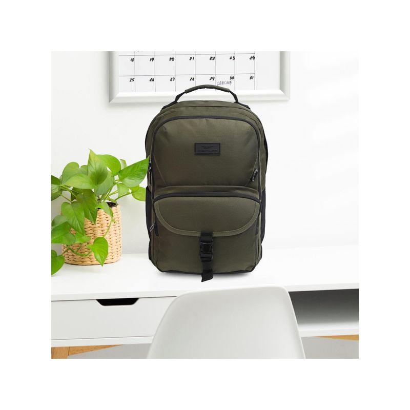 Buy Red Tape Green Polyester 26L Laptop Backpack Online