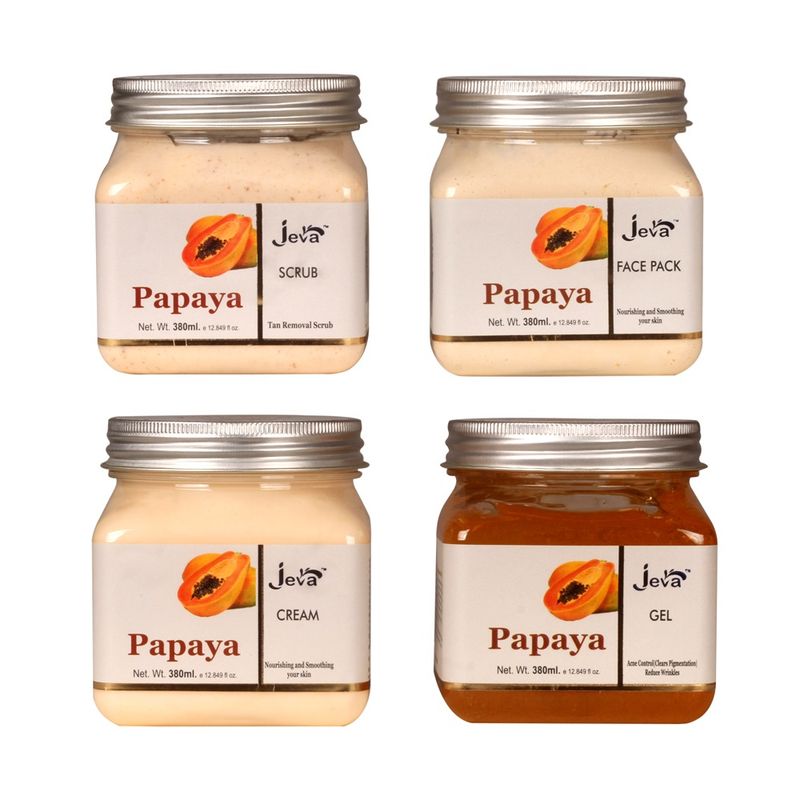 Buy Jeva Papaya Eco Facial Kit - Pack of 4 Online