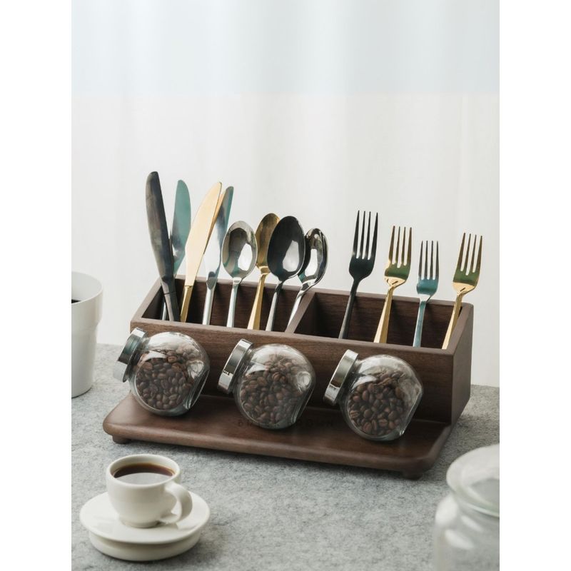 Buy Brick Brown Brown Chic Kitchen Space Saving Storage Wooden Kitchen ...