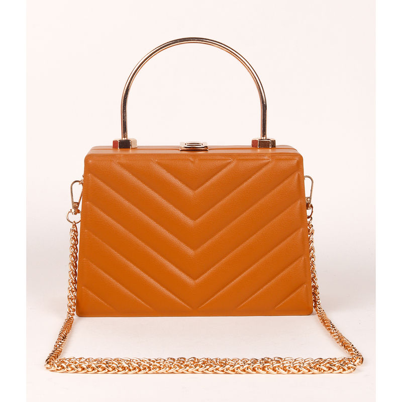 Buy Odette Tan Soft Symmetrical Crossbody Bag Online