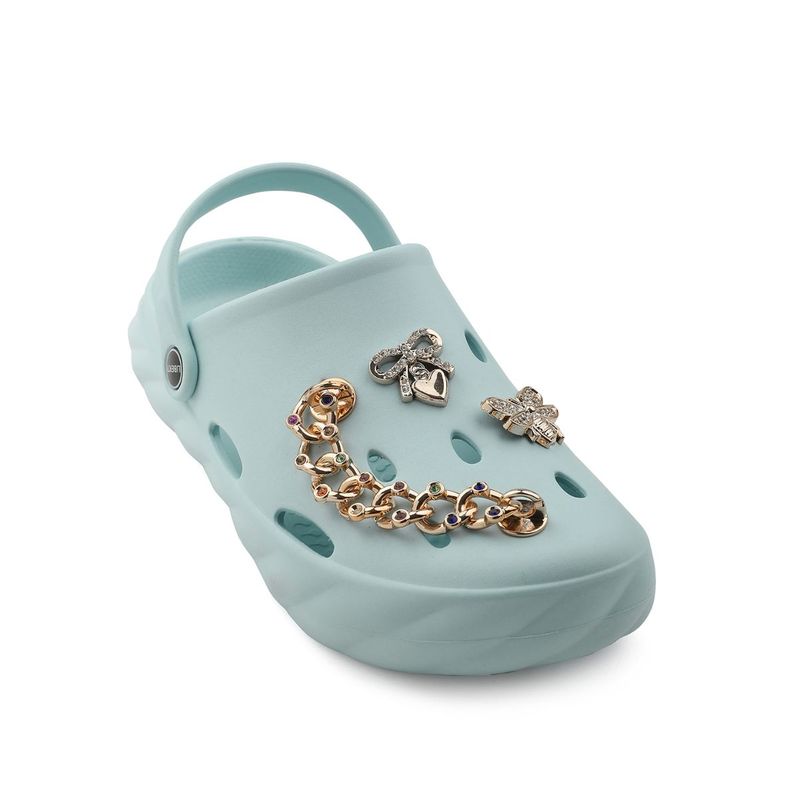 Buy LIBERTY Blue Round Toe Clogs Online