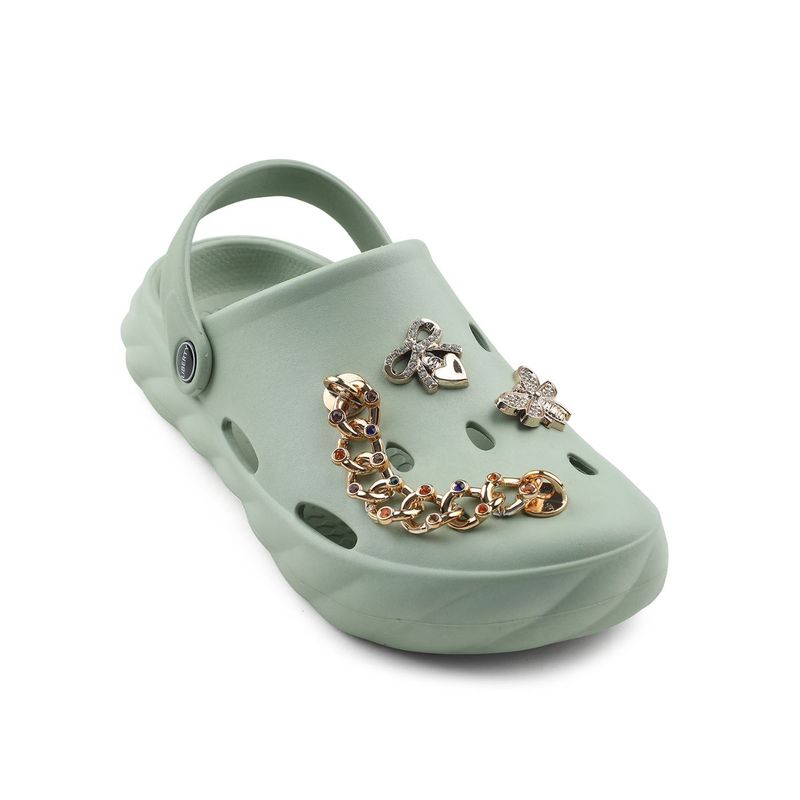 Buy LIBERTY Green Round Toe Clogs Online
