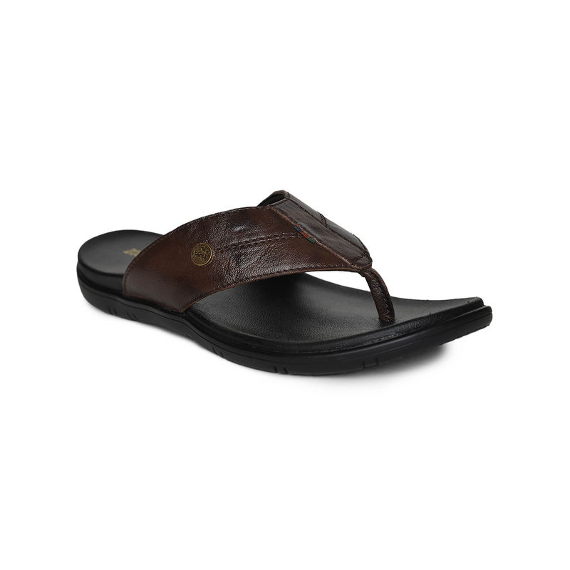 Buy BUCKAROO Sando Full Grain Natural Leather Casual Sandals For Mens ...