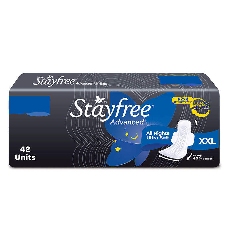 Buy Free Stayfree Advanced All Nights Ultra Soft XXL Online