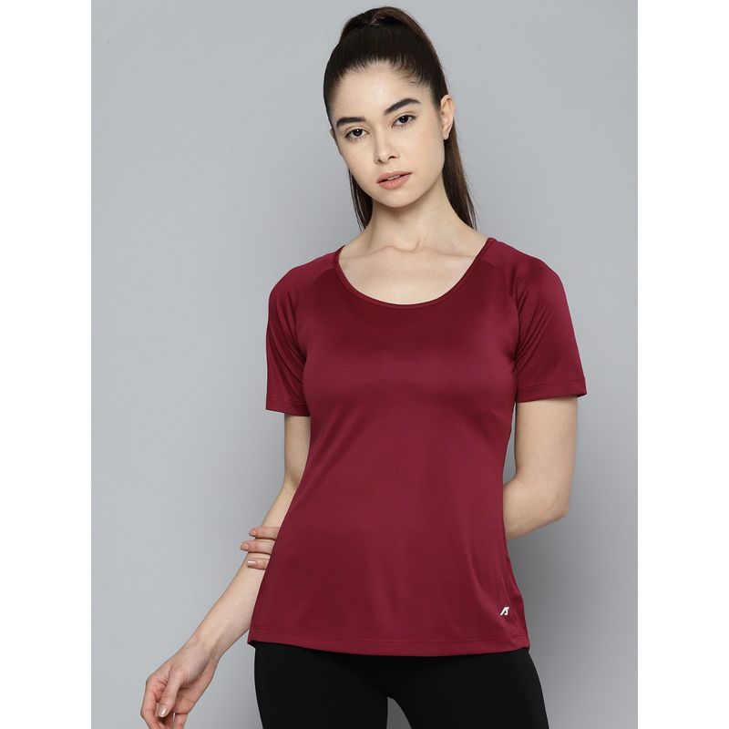 Buy Alcis Women Solid Slim Fit T-Shirt Online Buy Alcis Women Solid Slim Fit T-Shirt Online