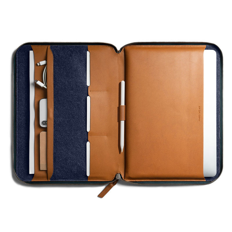 Buy DailyObjects Urbane Tech Folio Laptop Sleeve - Tan Online