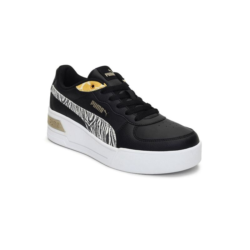 Buy Puma Skye Wedge Safari Black Sneakers Online