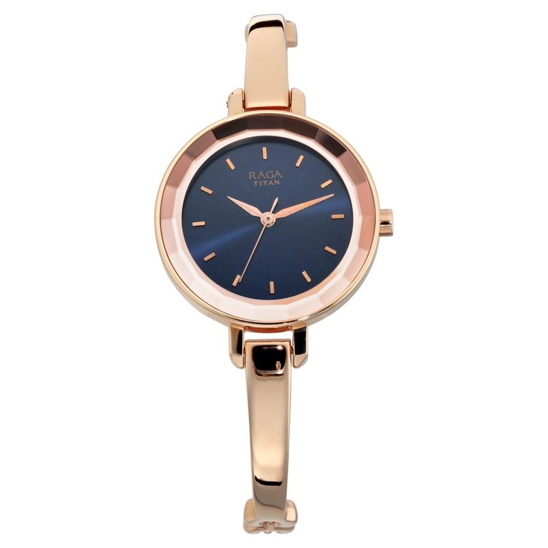 Buy Titan Raga Blue Dial Metal Strap Watch Online