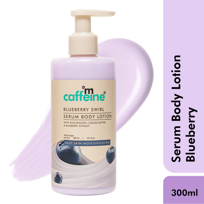 Buy MCaffeine Blueberry Swirl Serum Body Lotion 72 hrs Deep ...