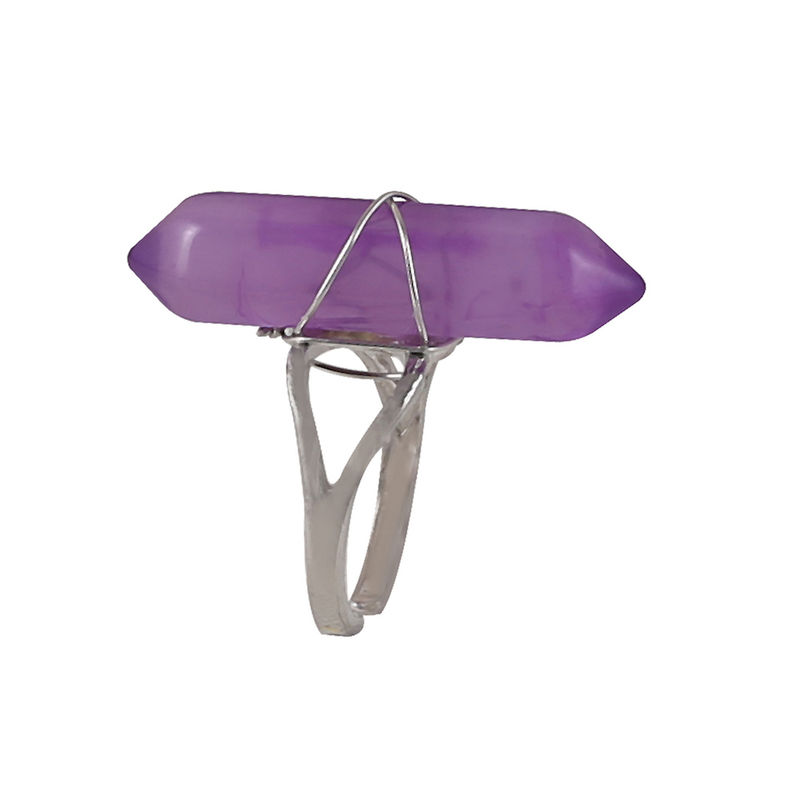 Buy Femnmas Purple Celebrity Luster Statement Ring Online