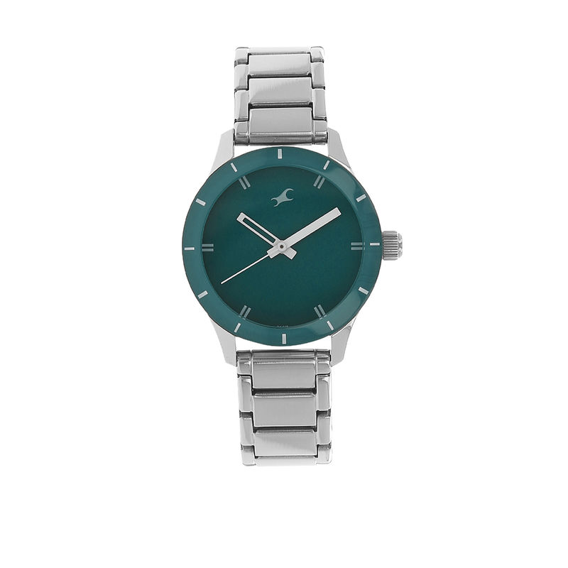Buy Fastrack Blue Dial Silver Stainless Steel Strap Watch Online