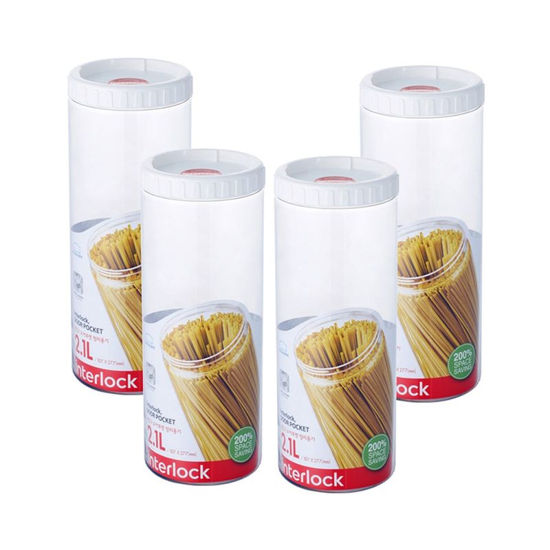 Lock & Lock Interlock Refrigerator Food Storage Containers (Set of 4 ...