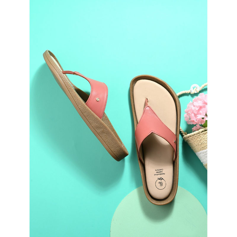 Buy EGOSS X Laddy Boss Comfortbale & Lightweight Casual Sandals Peach ...