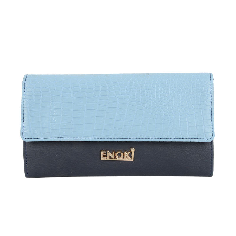Buy Enoki Women Wallet Navy Blue (L) Online