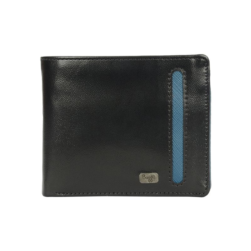 Buy Baggit Feed Small Black 2 Fold Wallet Online