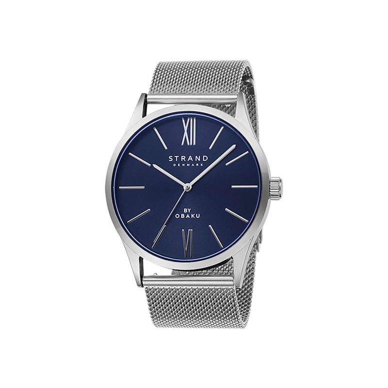 Buy Strand By Obaku Bradford Cyan Blue Dial Quartz Watch For Men ...