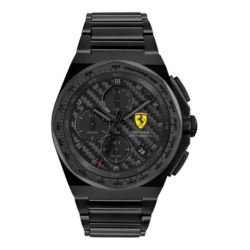 Buy Scuderia Ferrari ASPIRE 0830794 Chronograph Black Dial Watch for ...