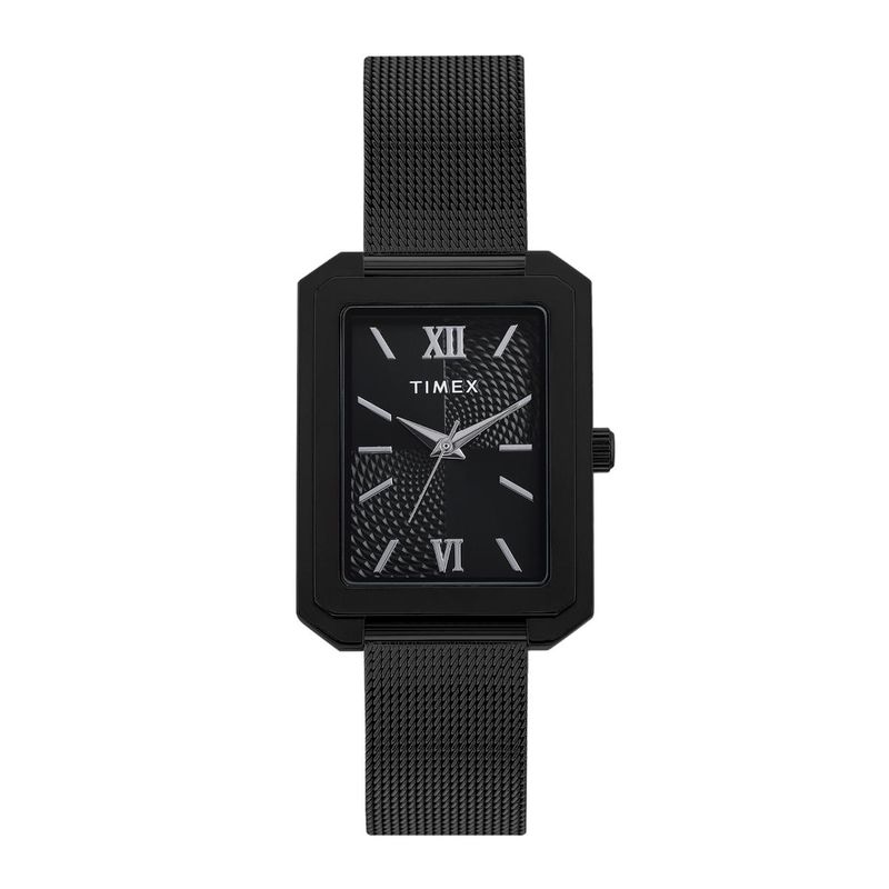 Buy Timex Black Rectangle Dial Analog Women's Watch - TWEL233SMU01 ...