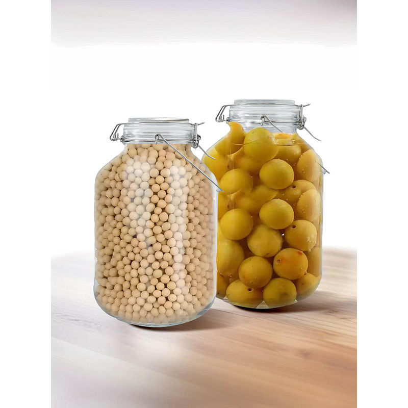 Buy The Better Home Glass Storage Transparent Jar, 2L, (Pack Of 2) Online