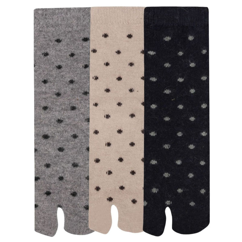 Buy NEXT2SKIN Woollen Ankle length Women Thumb Socks Pack of 3 (Light ...
