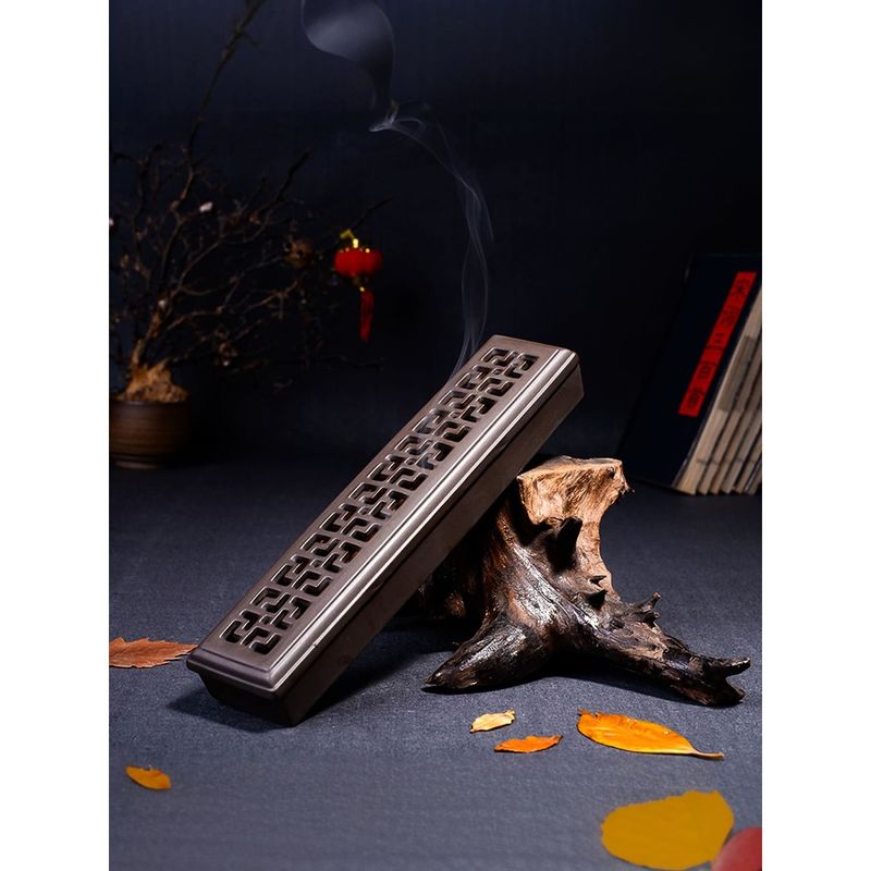 Buy Ekhasa Ceramic Agarbatti Stand with Ash Catcher & Storage Box Online