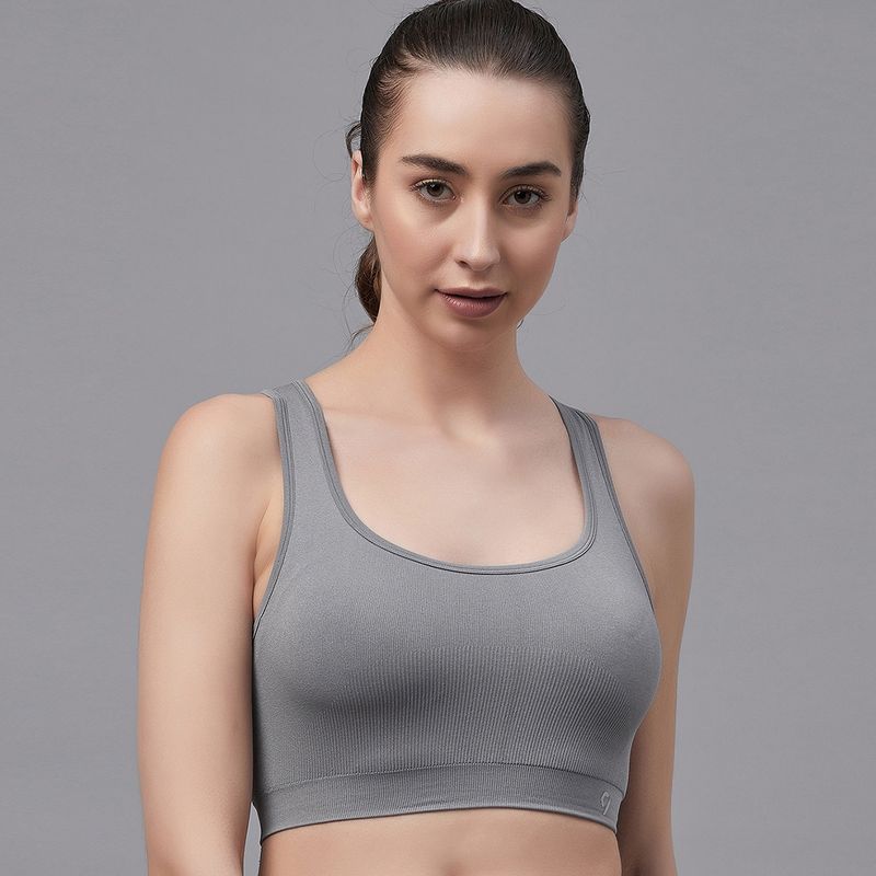 Buy C9 Airwear Seamless Ribbed Sports Womens Bra - Grey Online