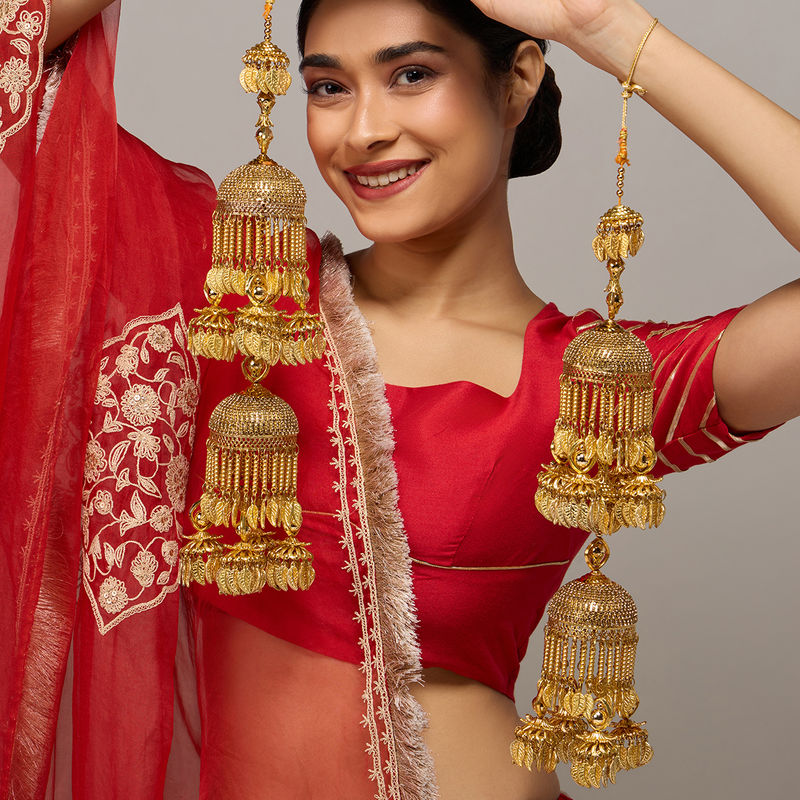 Buy Azai by Nykaa Fashion Gold Floral Kaleraa Online