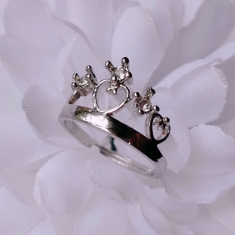 Mahi Exquisite Love Valentine Finger Ring Of Alloy with Cz Stones: Buy ...