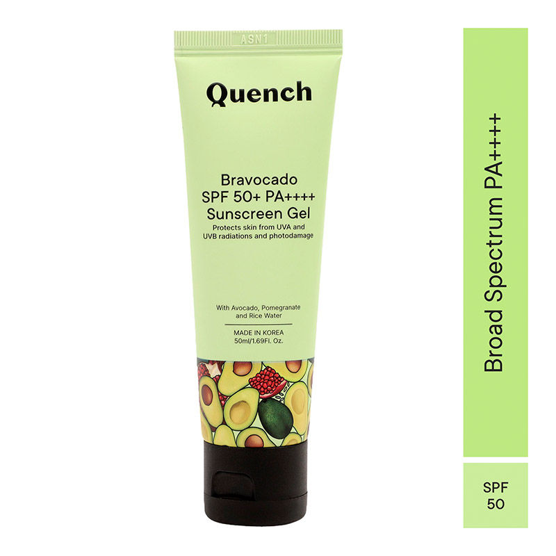 Buy Quench Vitamin E SPF 50+ PA++++ Sunscreen With Avocado For Glowing ...