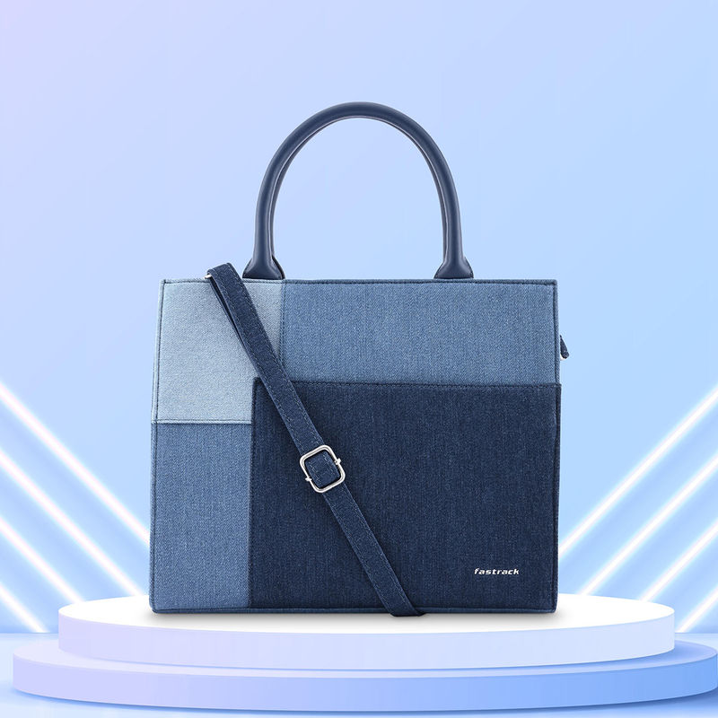 Buy Fastrack Denim Structured Satchel Bag Online