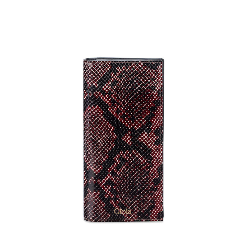 Buy Gioia Brown Faux Python Slim Wallet Online