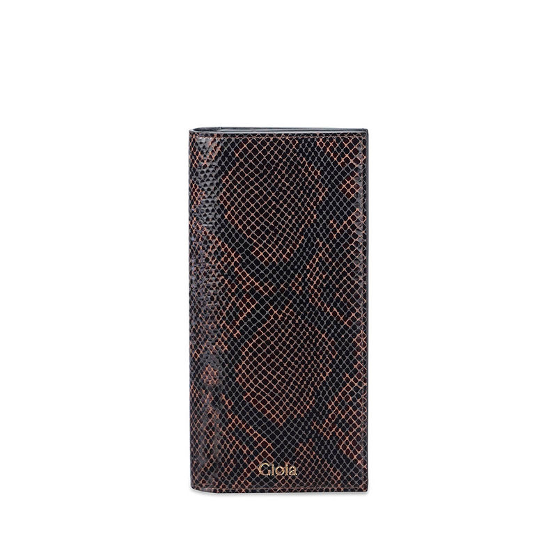 Buy Gioia Burgundy Faux Python Slim Wallet Online