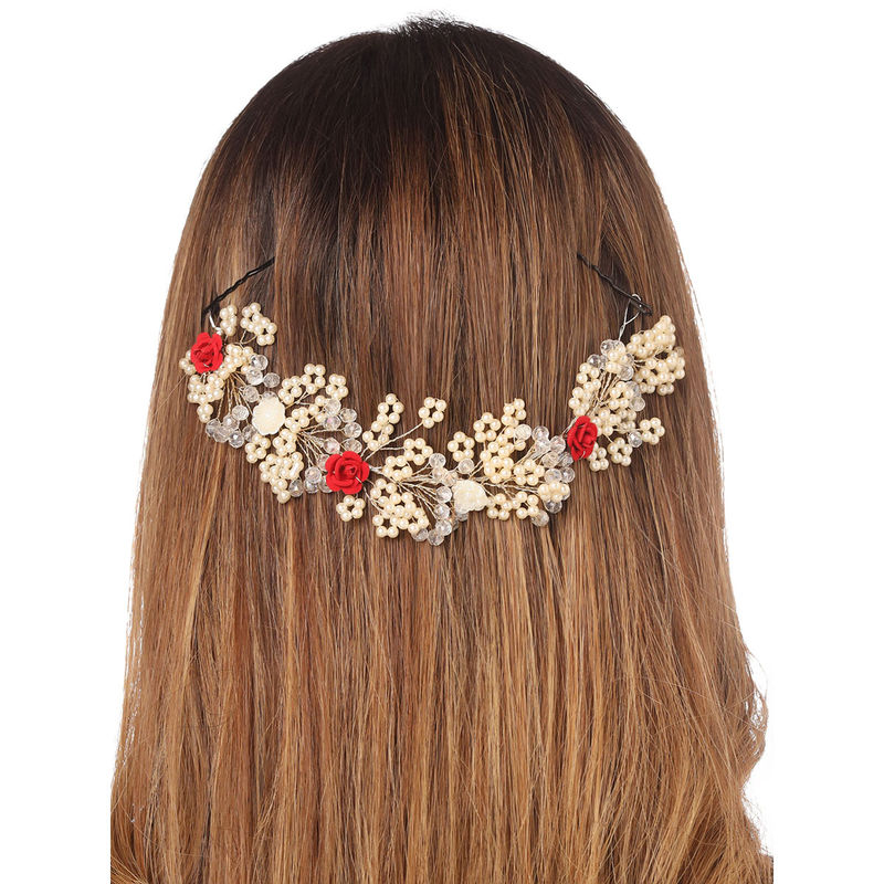 Buy NVR Womens Artificial Flower Gajra Veni Hair Accessories Online