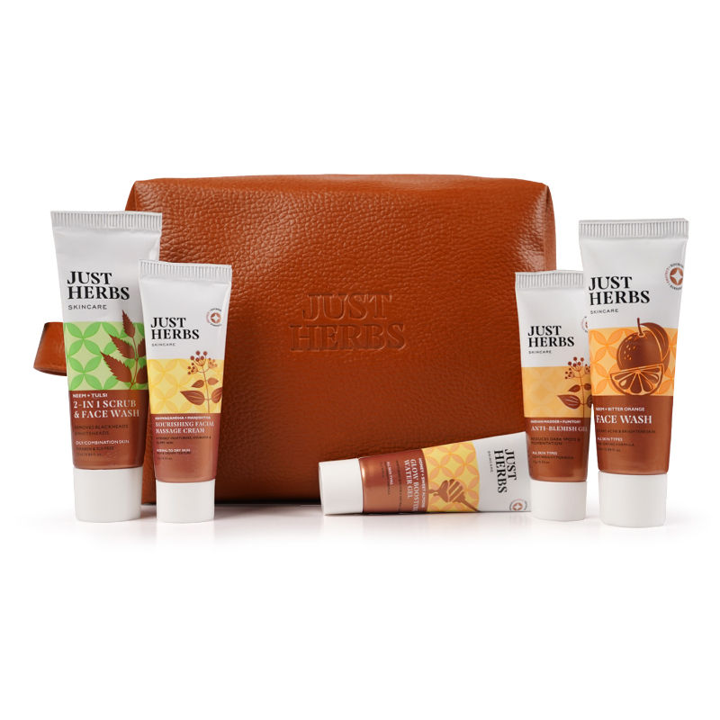 Buy Just Herbs 7 Days Face & Body Care Pack Skincare Essentials Perfect ...