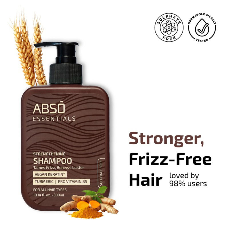 Buy ABSO Essentials Strengthening Shampoo With Vegan Keratin Online