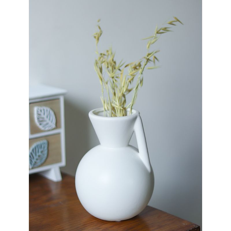 Buy Voncasa White Decorative Vase Online