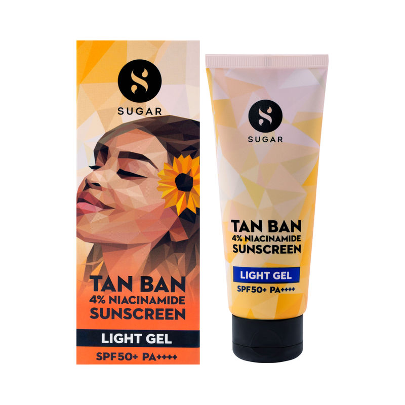 Buy SUGAR Tan Ban 4% Niacinamide Sunscreen Light Gel SPF 50+ PA++++ Online