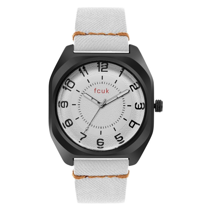 Buy Fcuk Watches Analog White Dial Watch for Men - FK00014D Online