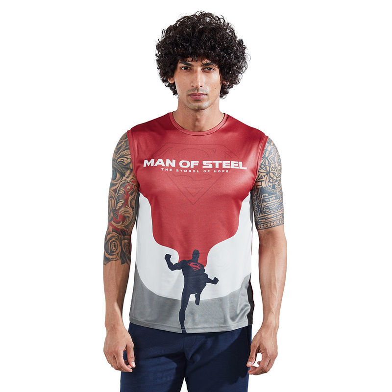 Buy The Souled Store Official Superman Man Of Steel Easy Fit Vests For ...