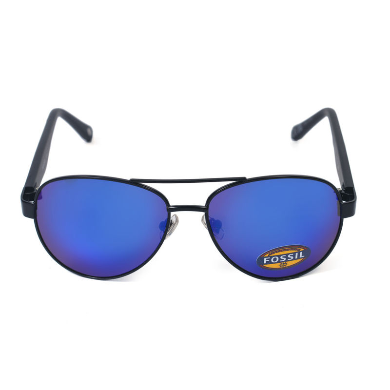 Buy Fossil Men Outlook Blue Lens Aviator Sunglasses Online