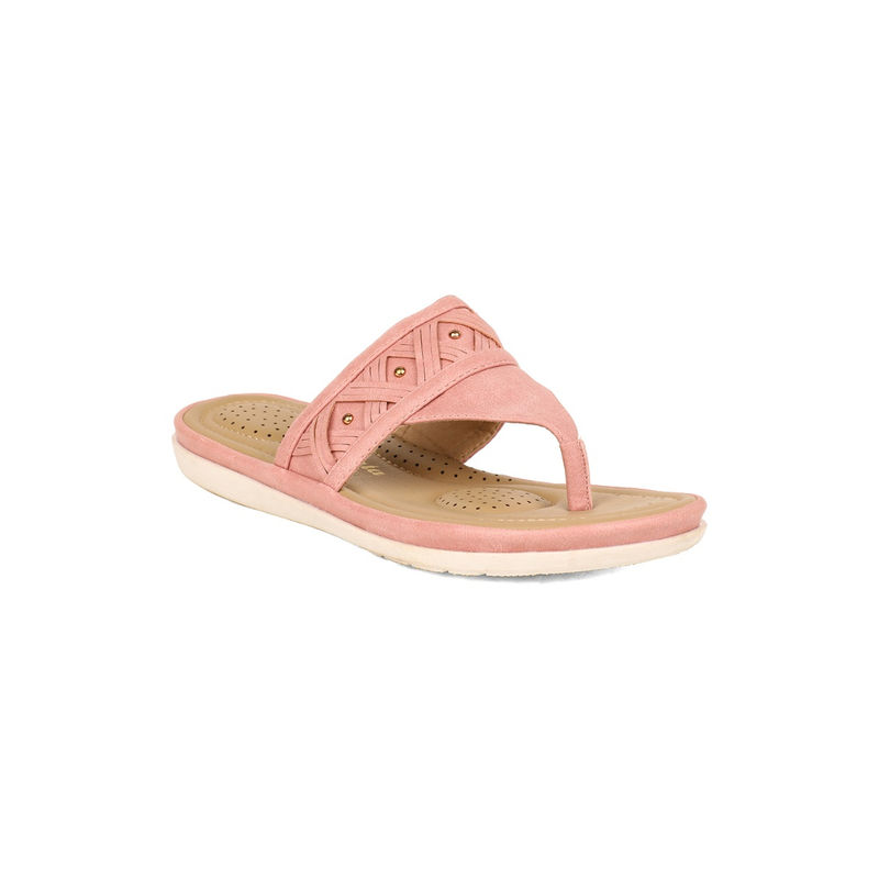 Buy Bata Comfit Peach Women Slip-On Flats Online