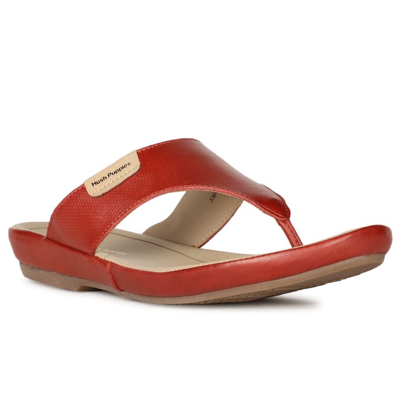Buy Hush Puppies Red Women Slip-On Sandals Online