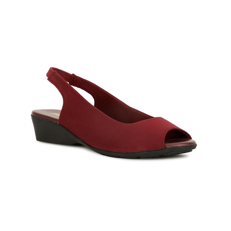 Buy Bata Red Women Slip-On Heels Online